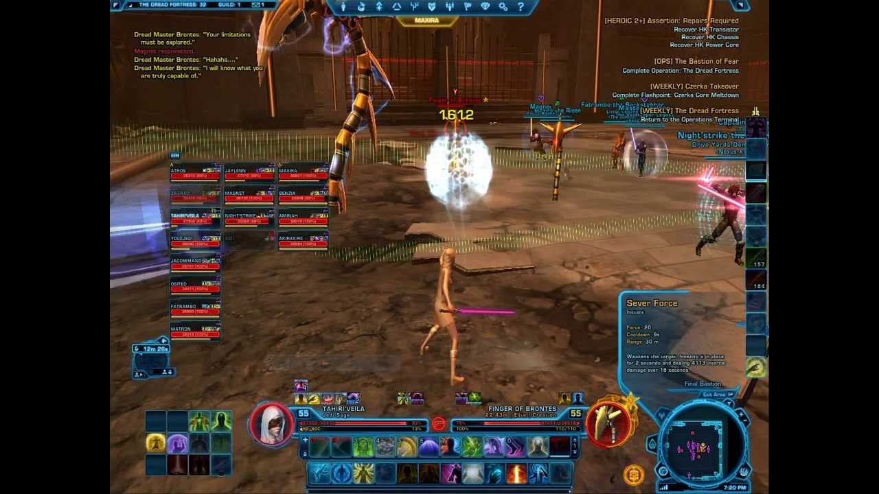 SWTOR Dread Master Brontes (Dread Fortress Operation final boss) - YouTube