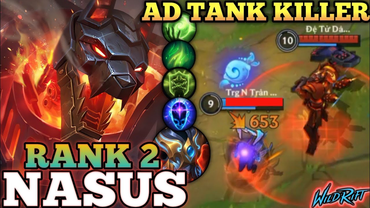 NASUS DEADLY AD TANK KILLER! UNKILLABLE MVP PLAY - TOP 2 GLOBAL NASUS ...