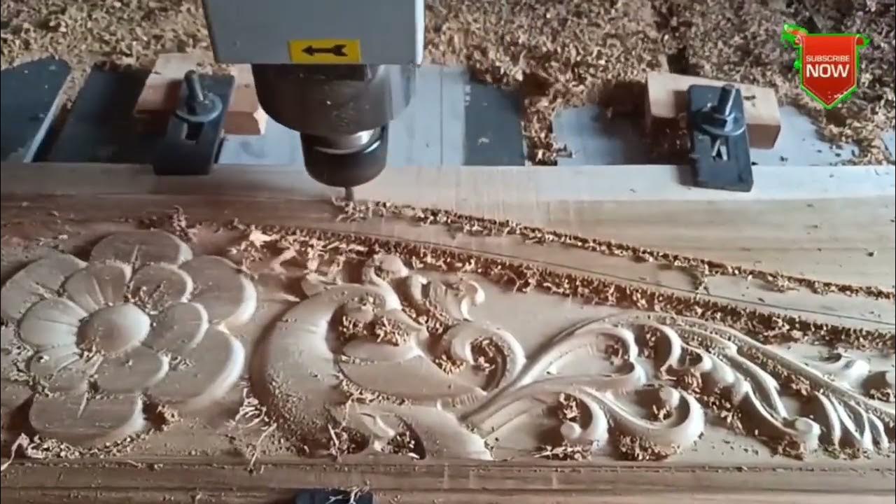 2d arch cutting in cnc router l cnc wood carving - YouTube