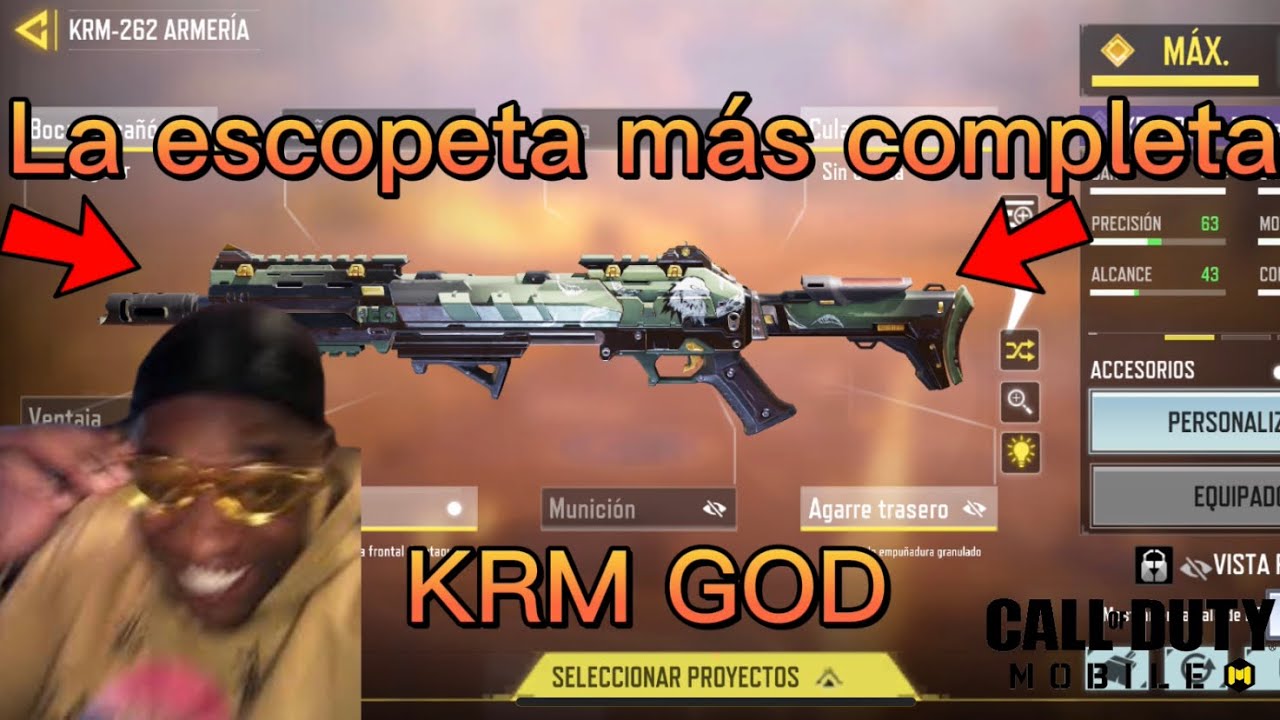 La mejor clase de la KRM | Es la mejor escopeta de Call Of Duty Mobile BR - YouTube
