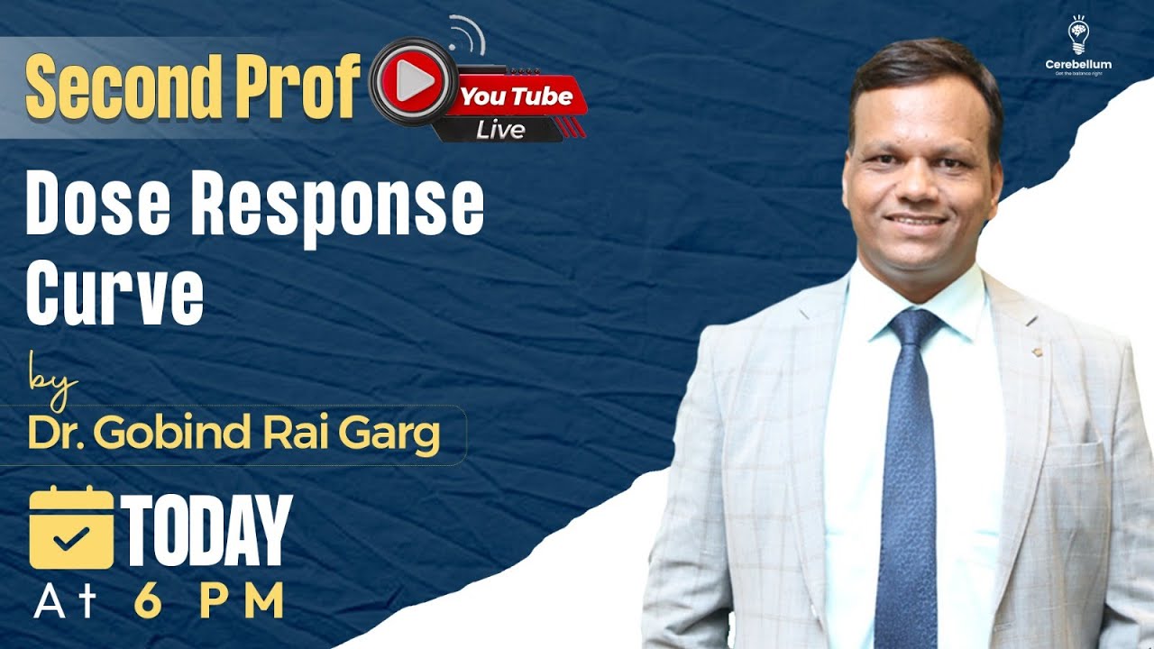 Second Prof:- Dose Response Curve by Dr. Gobind Rai Garg | Cerebellum ...