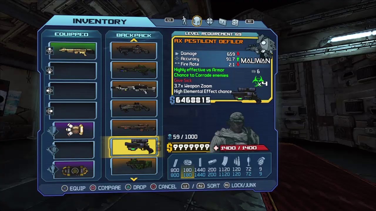 Borderlands Remaster Modded Save Download Link In Description - YouTube