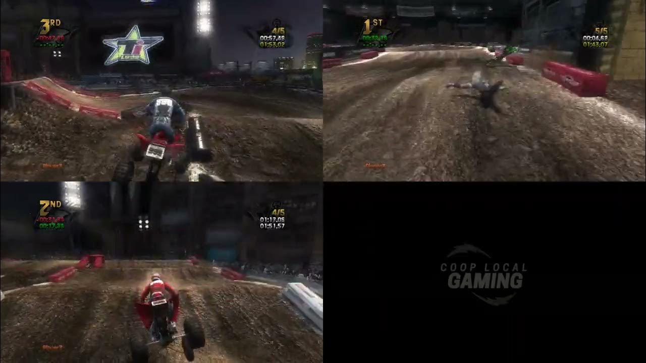 MX vs ATV Reflex - Splitscreen Multiplayer on Nucleus Coop (Gameplay #2) - YouTube