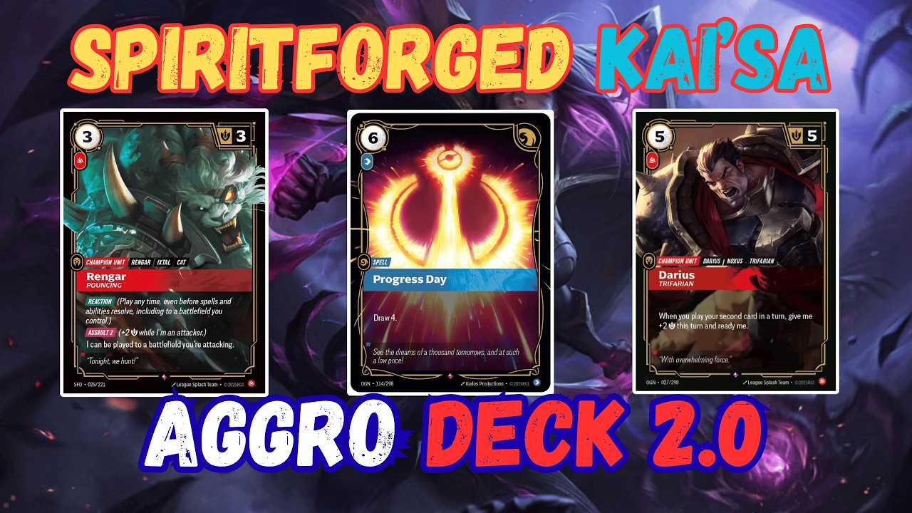 Aggro Kaisa Is GREAT ll Riftbound Kaisa Deck Profile and Games - YouTube