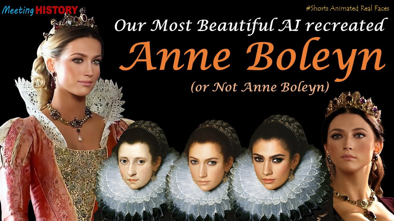 THIS is Our Most Beautiful AI Recreated Anne Boleyn in #shorts - YouTube