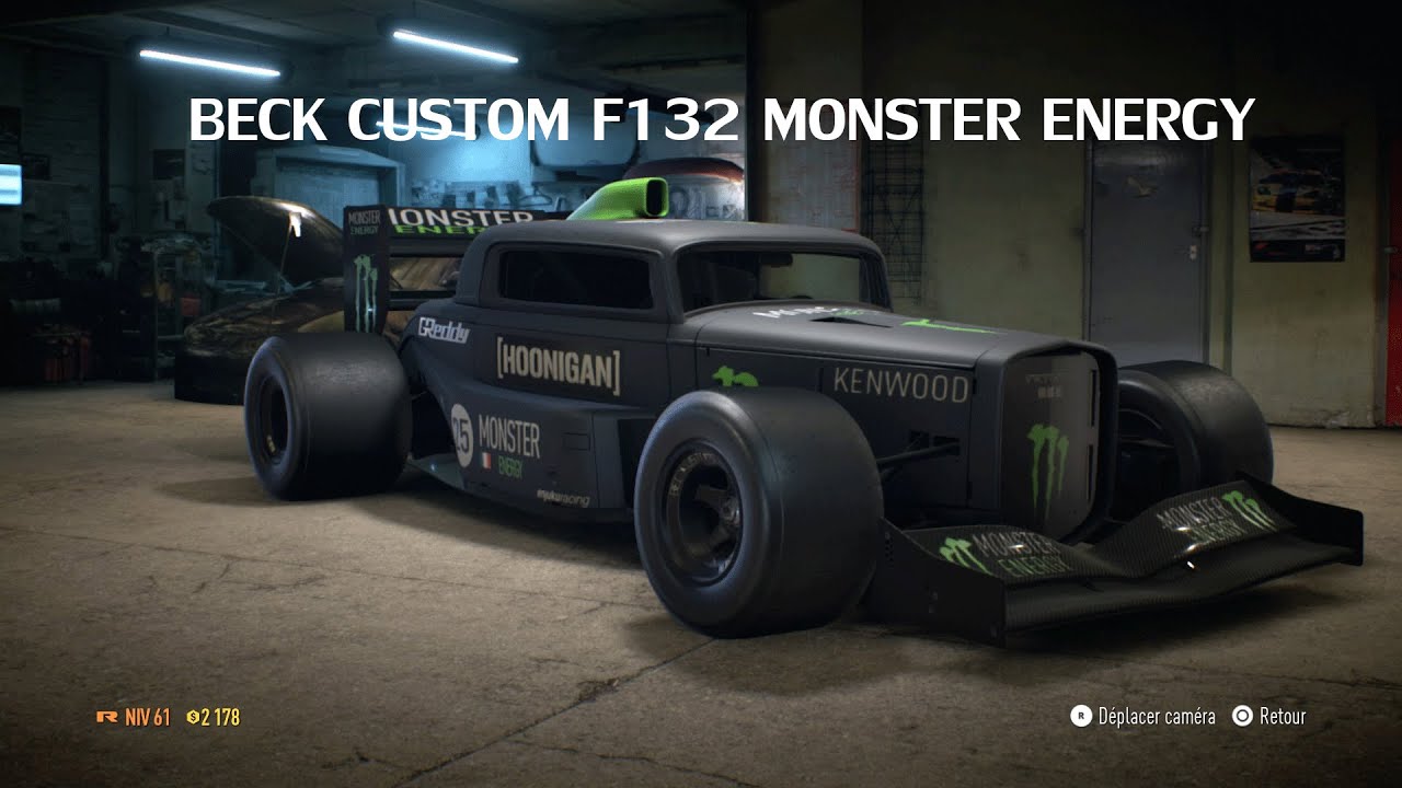 NFS Beck Custom f132 Monster Energy - YouTube