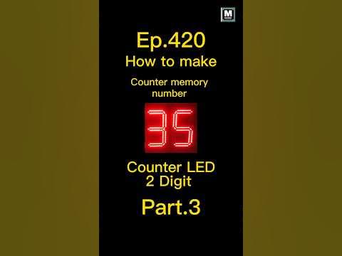 Ep.420/MCS-51 Assembly Coding/Tutorial/ How to memory number in counter Part.3 จำค่าตัวเลข นับ ...
