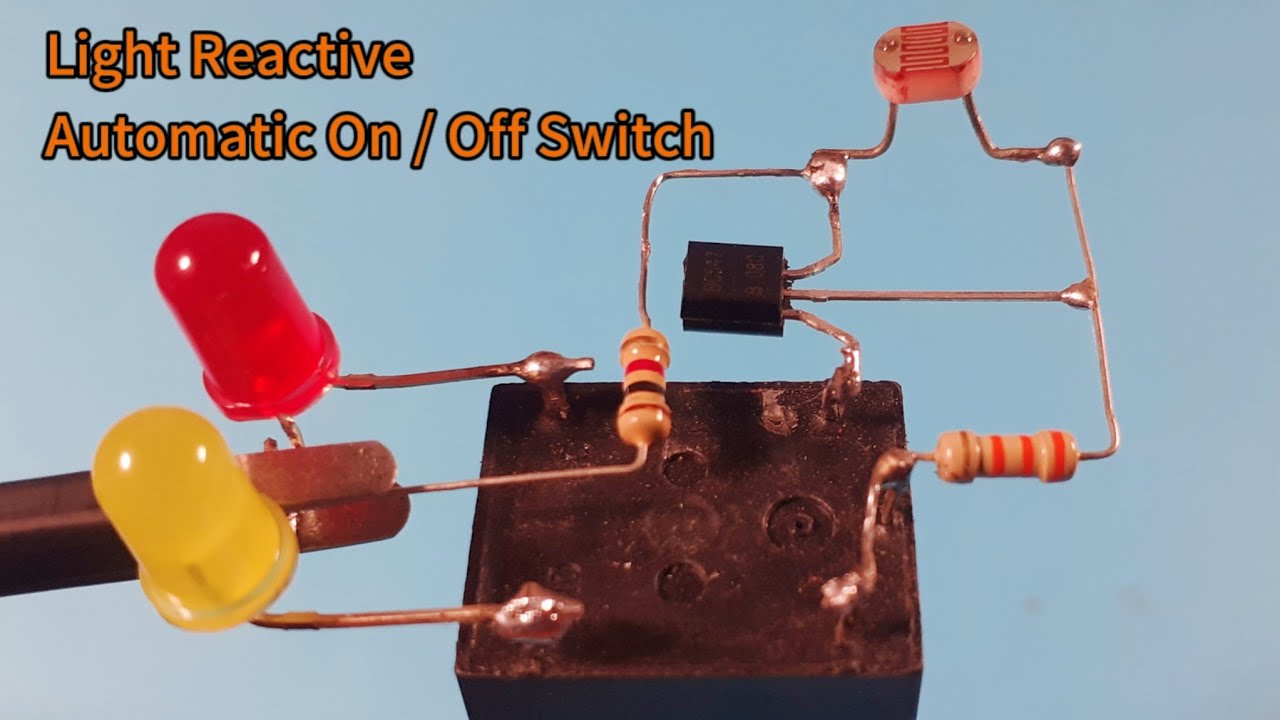 Light sensor Automatic On/Off Switch 😱😱 | BC 547 Transistor @MMtechno88 ...
