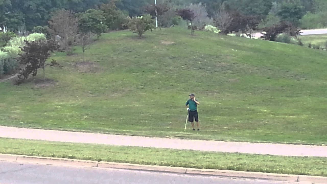 Dodging cars while golfing...starring V the Great - YouTube