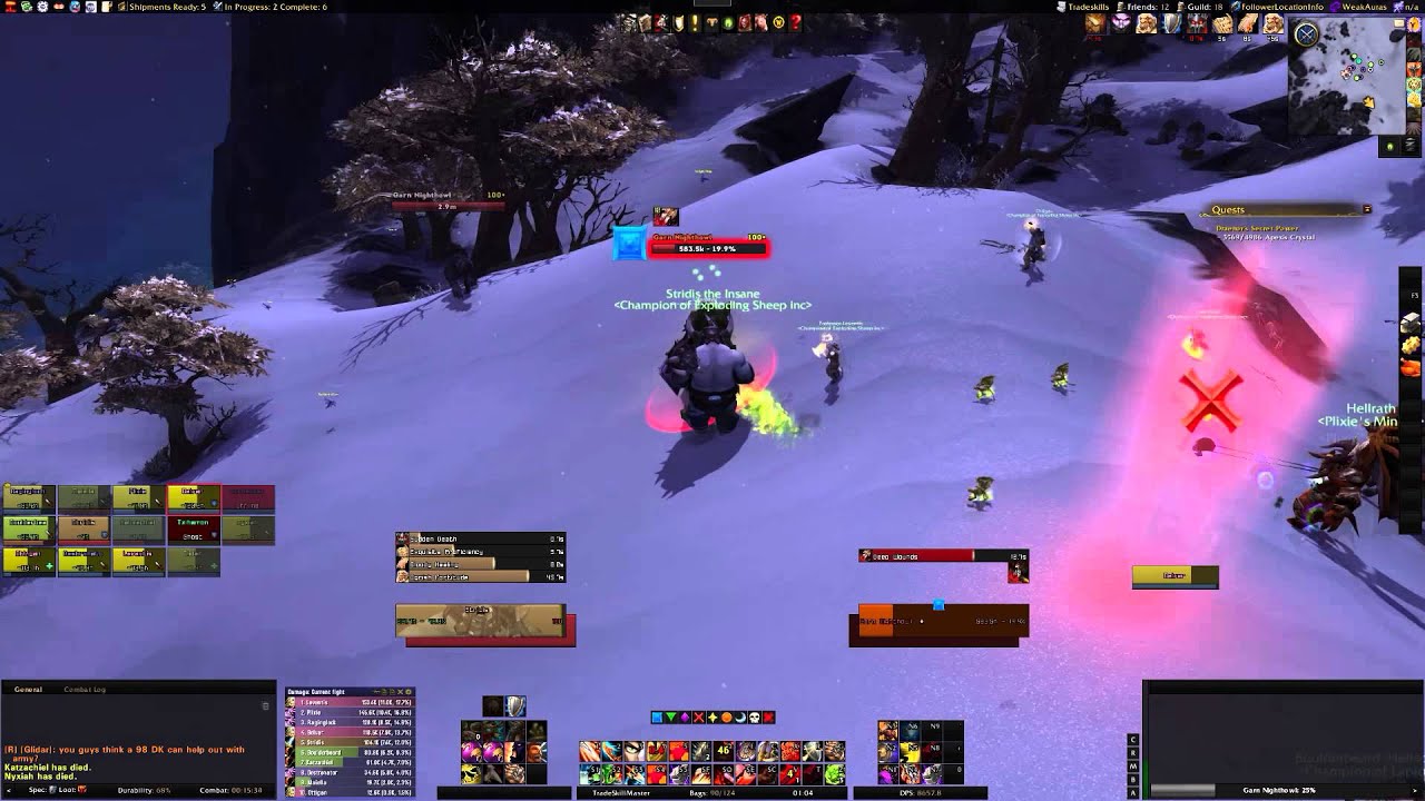 Exploding Sheep Inc messing around in FFR first raid of WoD - YouTube