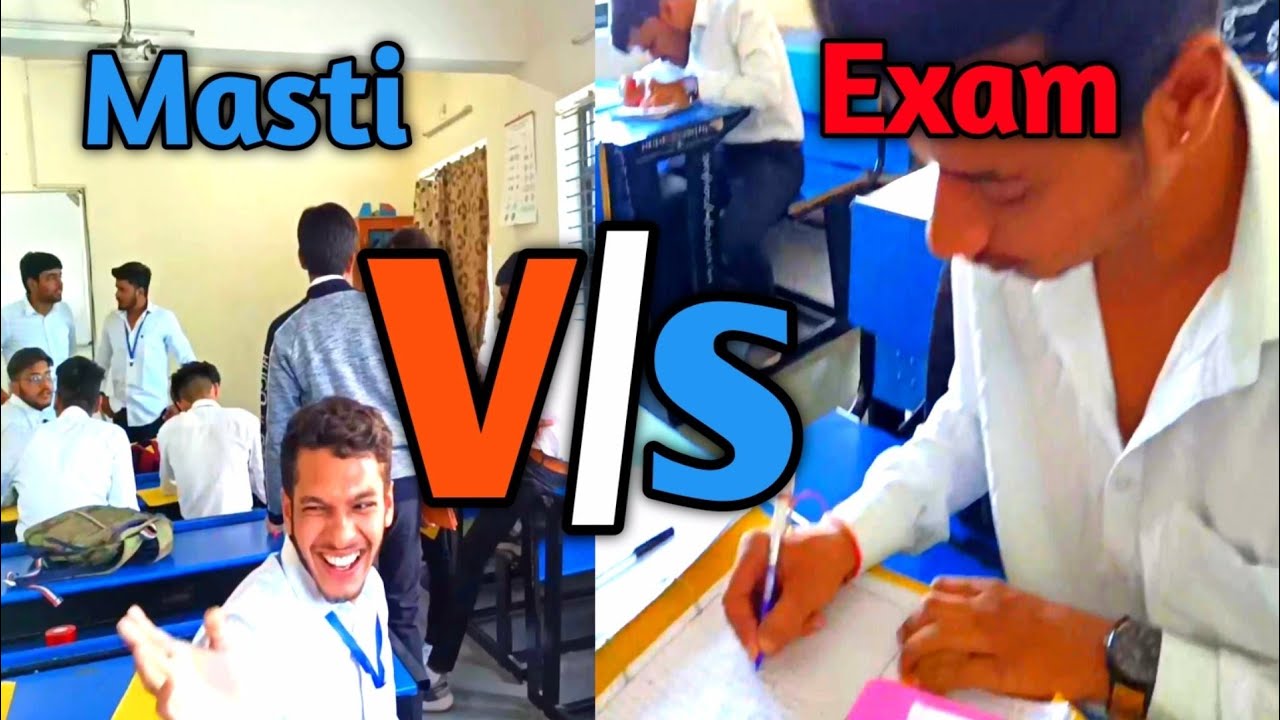 Exam VS Masti 😛🤪 | SVVV University | Yogesh Kushwah Vlog - YouTube
