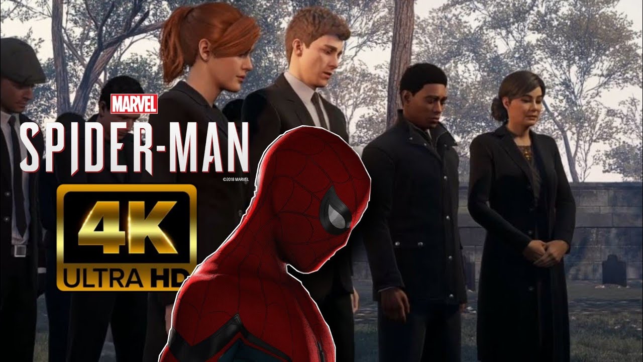 Ending Scene With Aunt May Spider Man Remastered Pc 4k Real Faces
