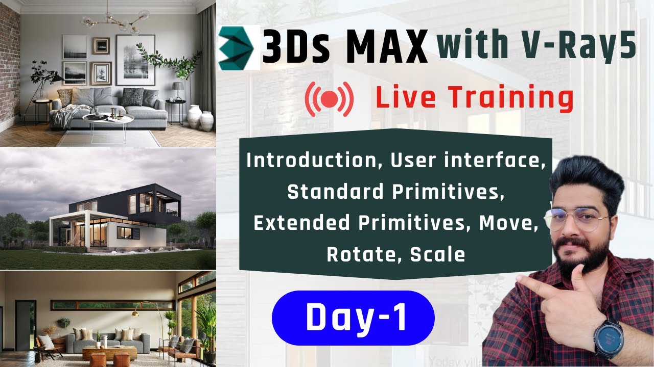 Day - 1 || 3ds Max with V-Ray 5 || Batch - 1 - YouTube