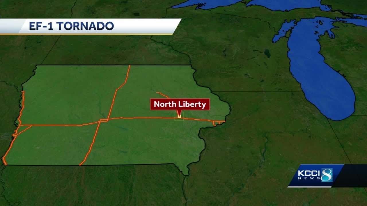 Tornado confirmed in Iowa during Sunday's storms - YouTube