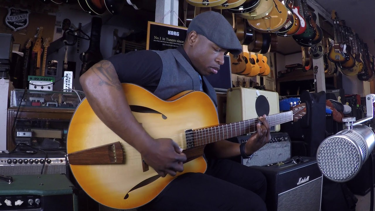 Tim Frick Archtop guitar played by Terrence Brewer - YouTube