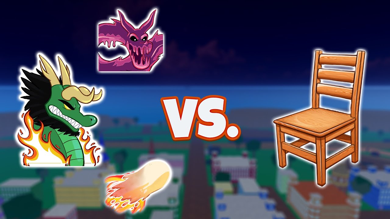 Flying ALL Fruits into a Chair in BLOX FRUITS - YouTube