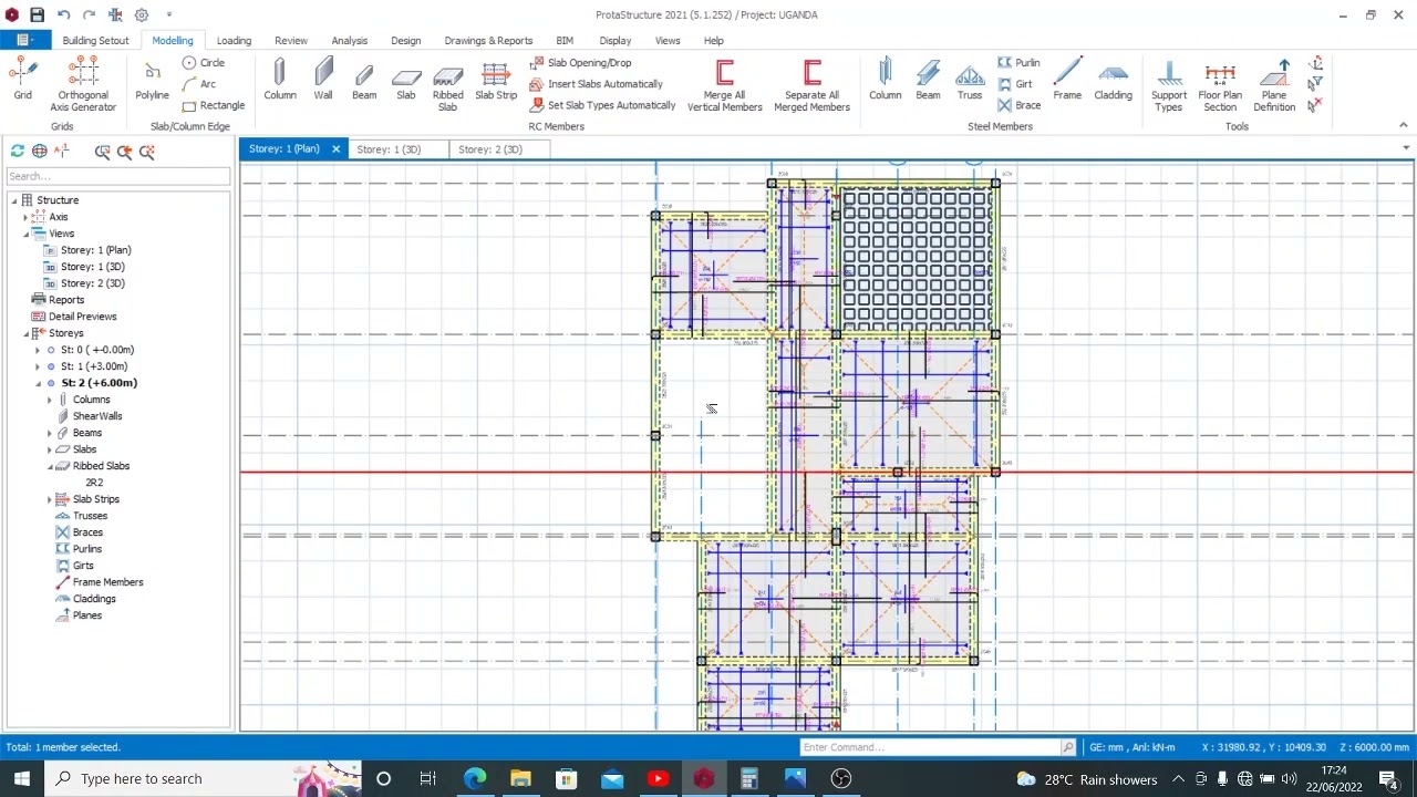 HOW TO CREATE HIDDEN BEAMS / CONCEALED BEAMS USING PROTA STRUCTURE ...