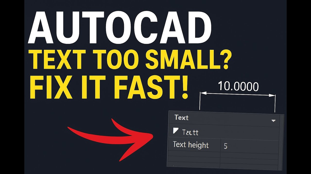 How to Scale the Text Size of Dimensions in AutoCAD - YouTube