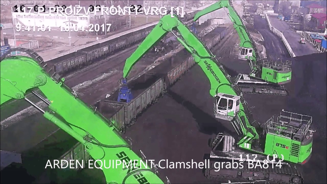 Clamshell grab / грейфер ARDEN BA814 - YouTube