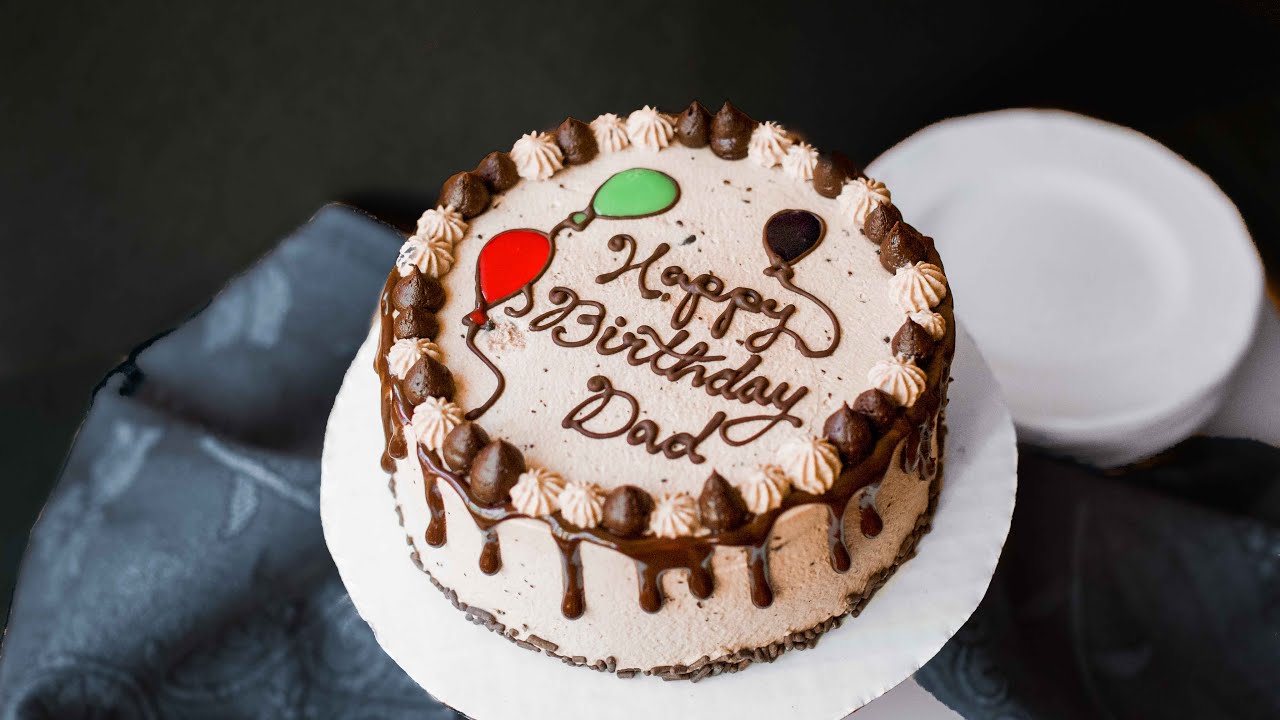 How To Make a CHOCOLATE LETTERING CAKE - YouTube