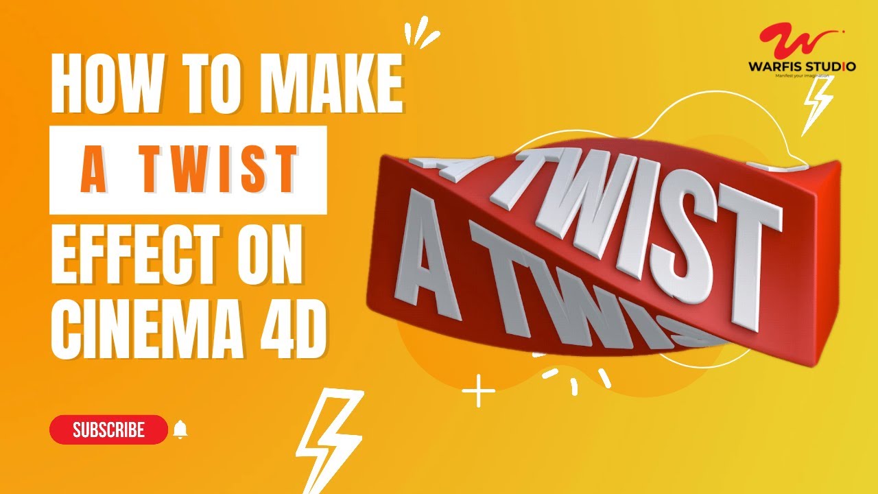 How to make A TWIST EFFECT on Cinema 4D - YouTube