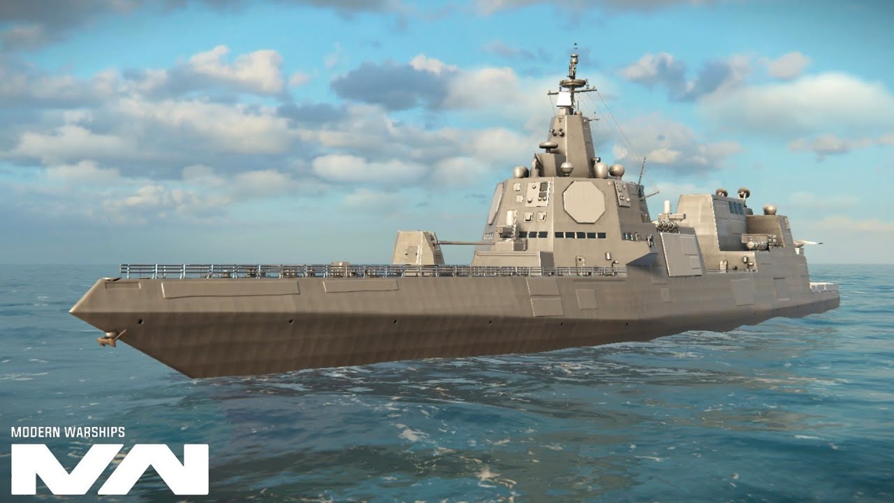 Modern Warships: USS DDGX in action. - YouTube