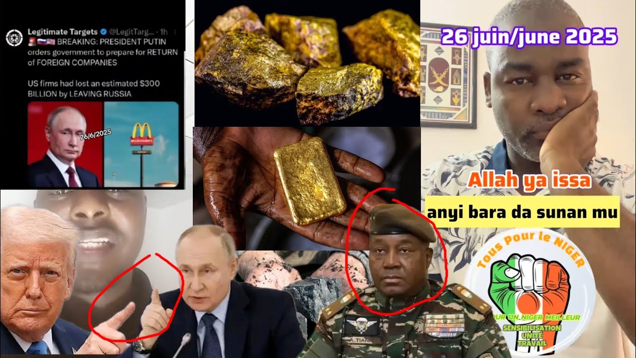 📣 june 26, 06/2025/ Tohfa Labari Da Dumi Dumi Niger 🇳🇪 Russie 🇷🇺 ...