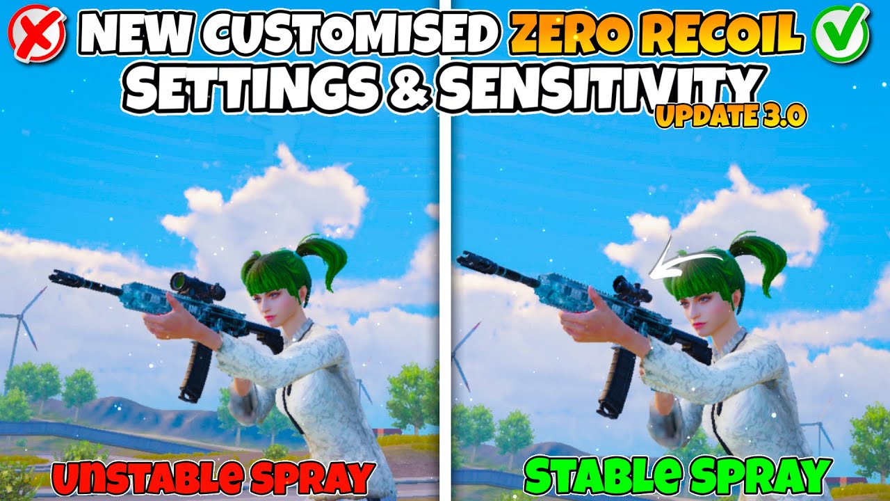 New Zero Recoil Settings and Sensitivity for Update 3.0 | How To Get ...