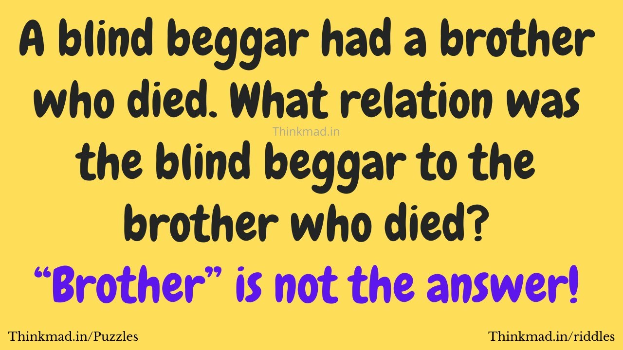 6 HARD RIDDLES WITH ANSWERS That'll Puzzle Your Brain - YouTube
