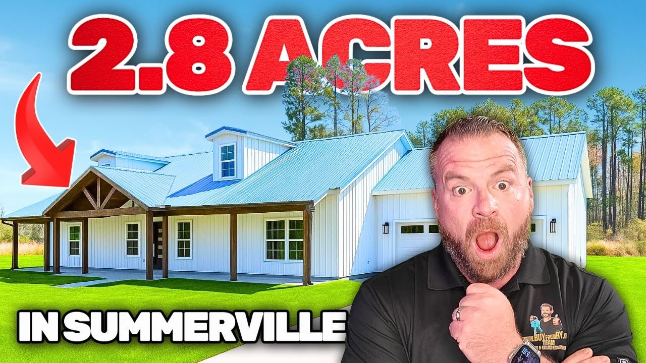 INSIDE 3 Homes on MASSIVE LOTS in Summerville SC – Full Tours! - YouTube