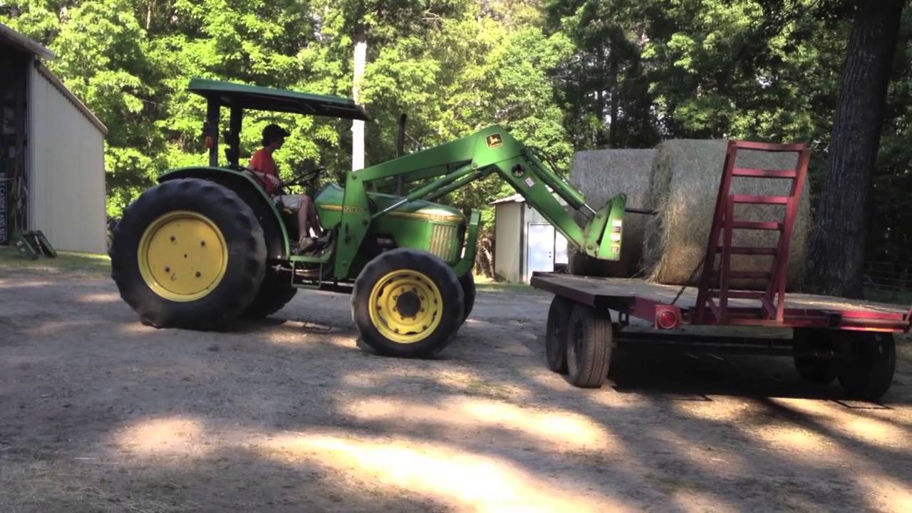 The Process of Baling Hay - YouTube