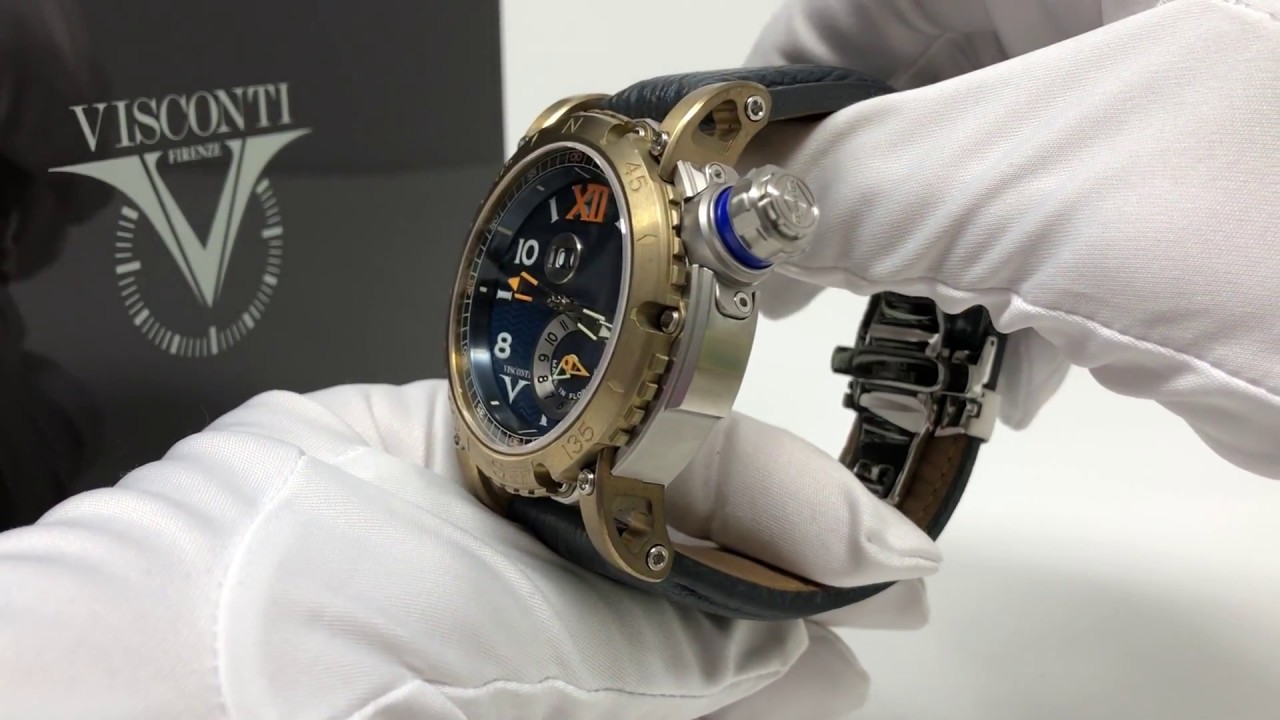 Visconti Watch Automatic Grand Cruise GMT Bronze Leather Strap Limited ...