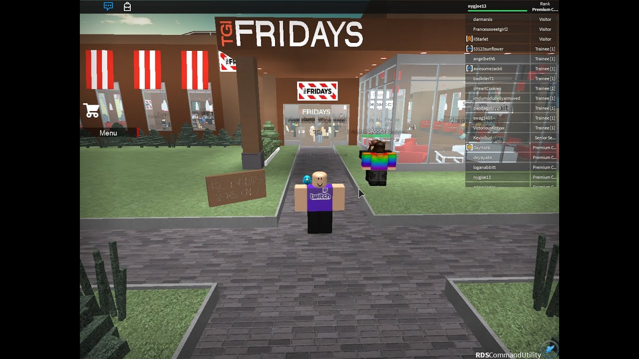 Roblox tgi fridays V7 tgi fridays - YouTube