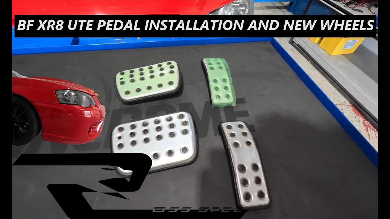 Ross Spec BF mkII XR8 ute - Pedal and New Wheels Installation - YouTube