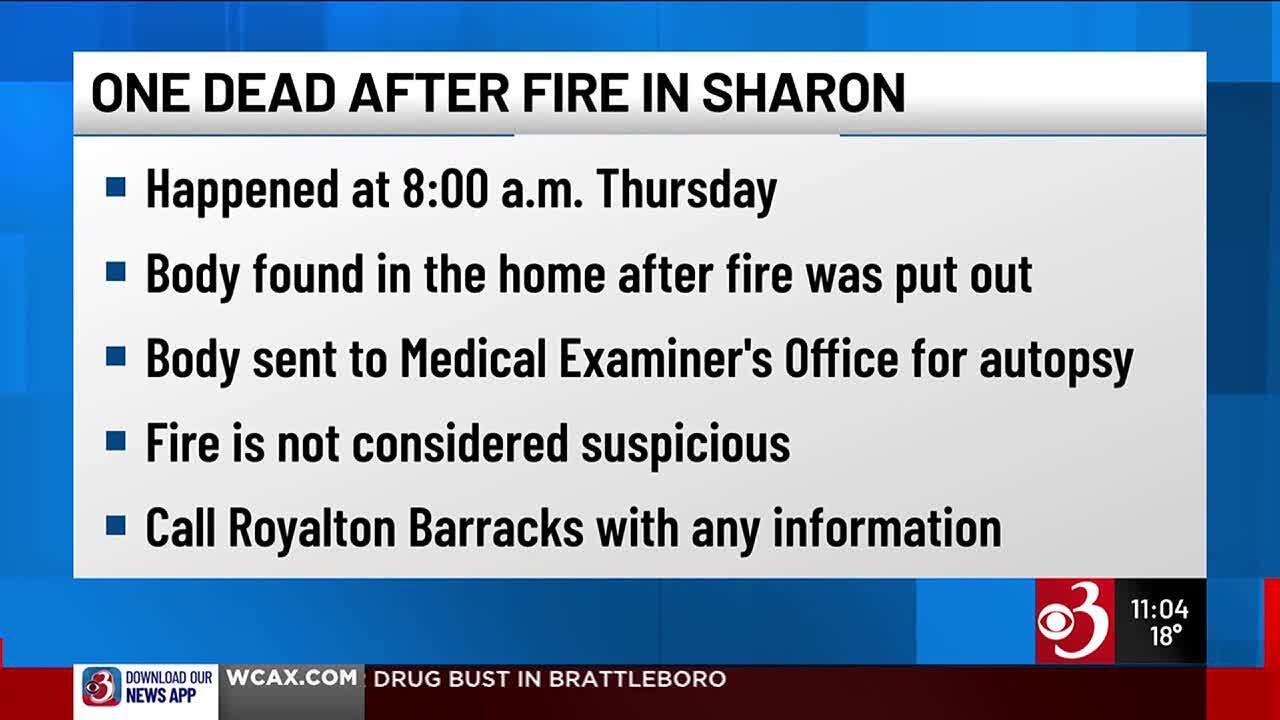 Sharon fire leaves 1 person dead - YouTube