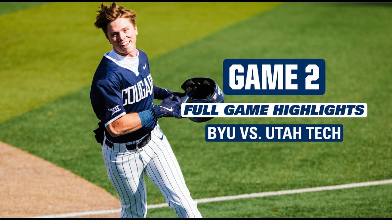 BYU Baseball vs. UTAH TECH || GAME 2 || FULL GAME HIGHLIGHTS - YouTube