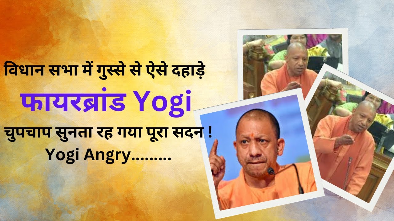 विधान सभा में गुस्से से ऐसे दहाड़े फायरब्रांड Yogi चुपचाप सुनता रह गया ...