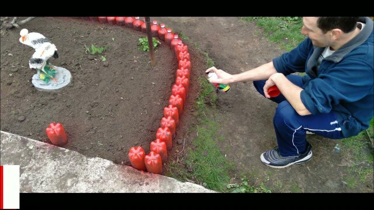 Декоративный заборчик для клумбы - YouTube
