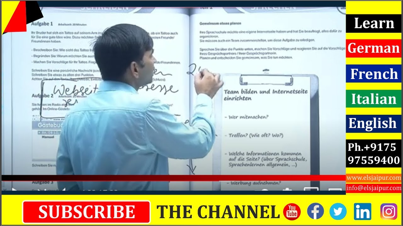 GOETHE ZERTIFIKAT MODELLSATZ B1 | Schreiben Teil B1 | wRITING EXAM ...