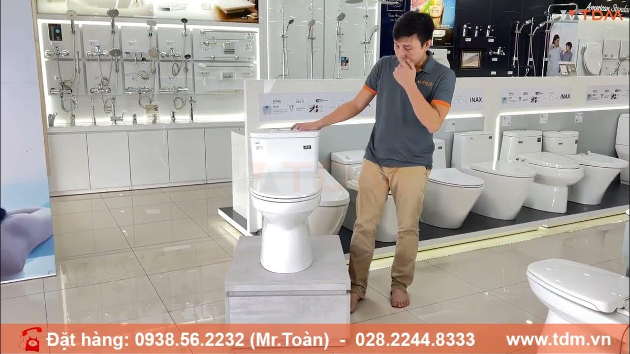 TDM.VN | Review bồn cầu 1 khối INAX AC-969VN-2 (AC969VN-2) bàn cầu liền khối giá rẻ nắp mỏng ...