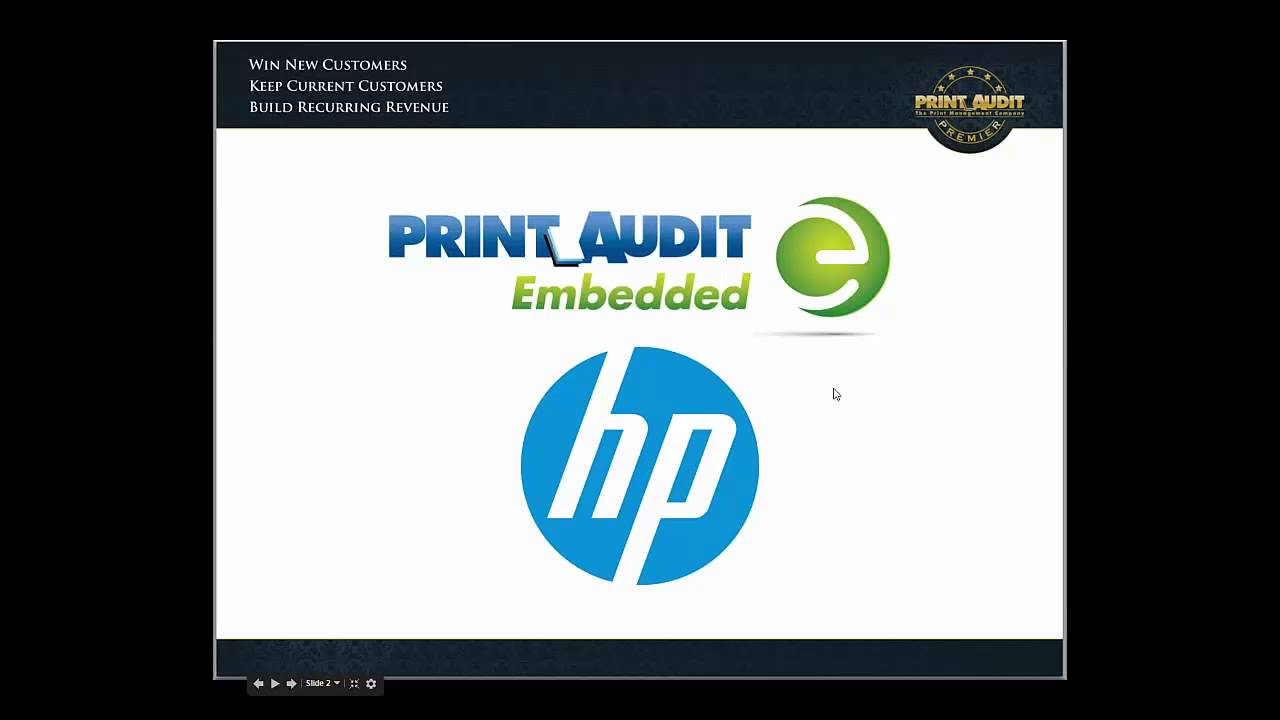 Introducing Print Audit Embedded for HP - YouTube