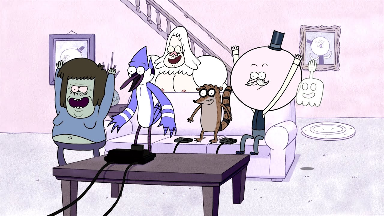 Regular Show - The Park Workers Fix The Broken TV - YouTube