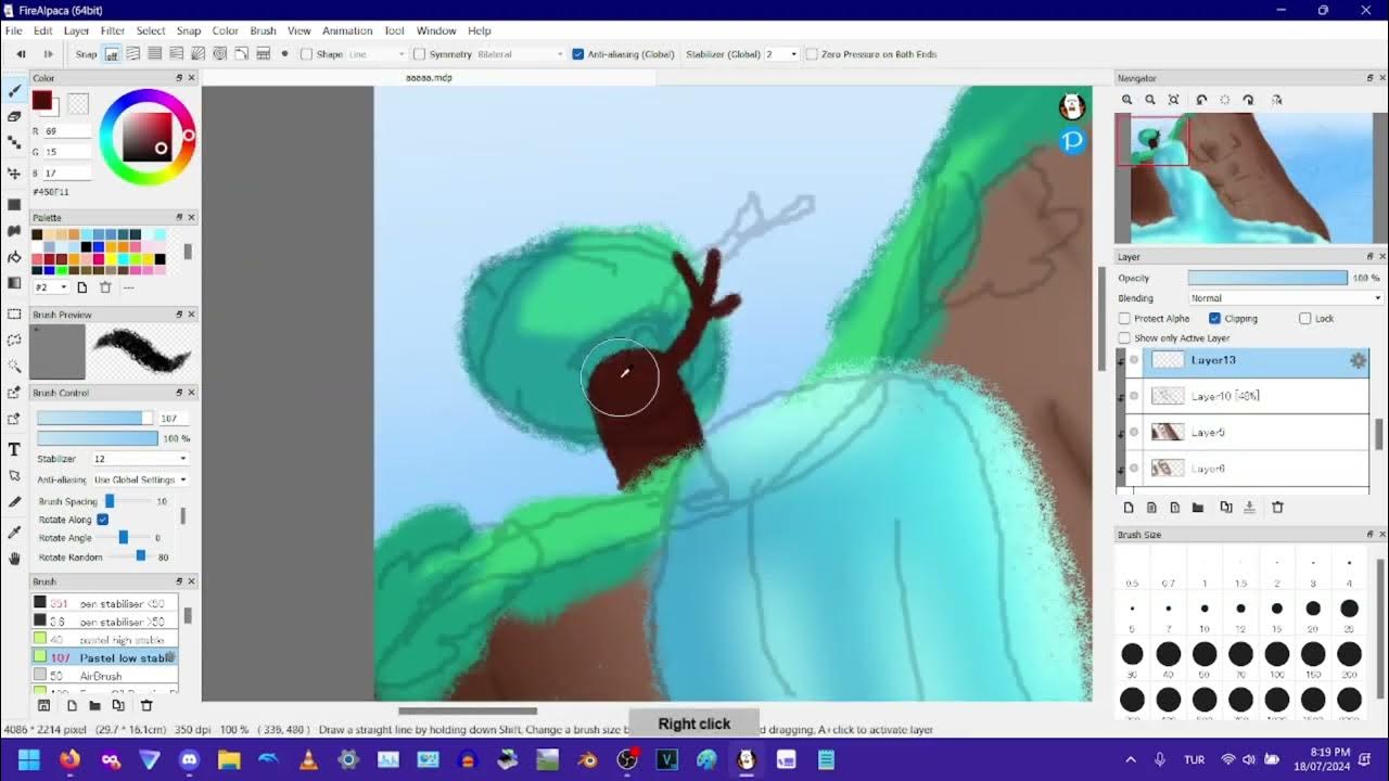 waterfall speedpaint - YouTube