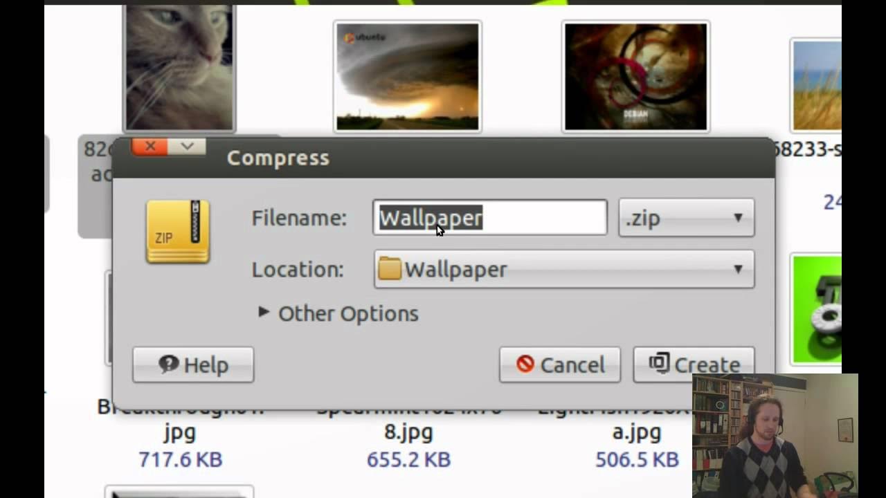 How To Create and Extract Zip Files in Ubuntu - YouTube