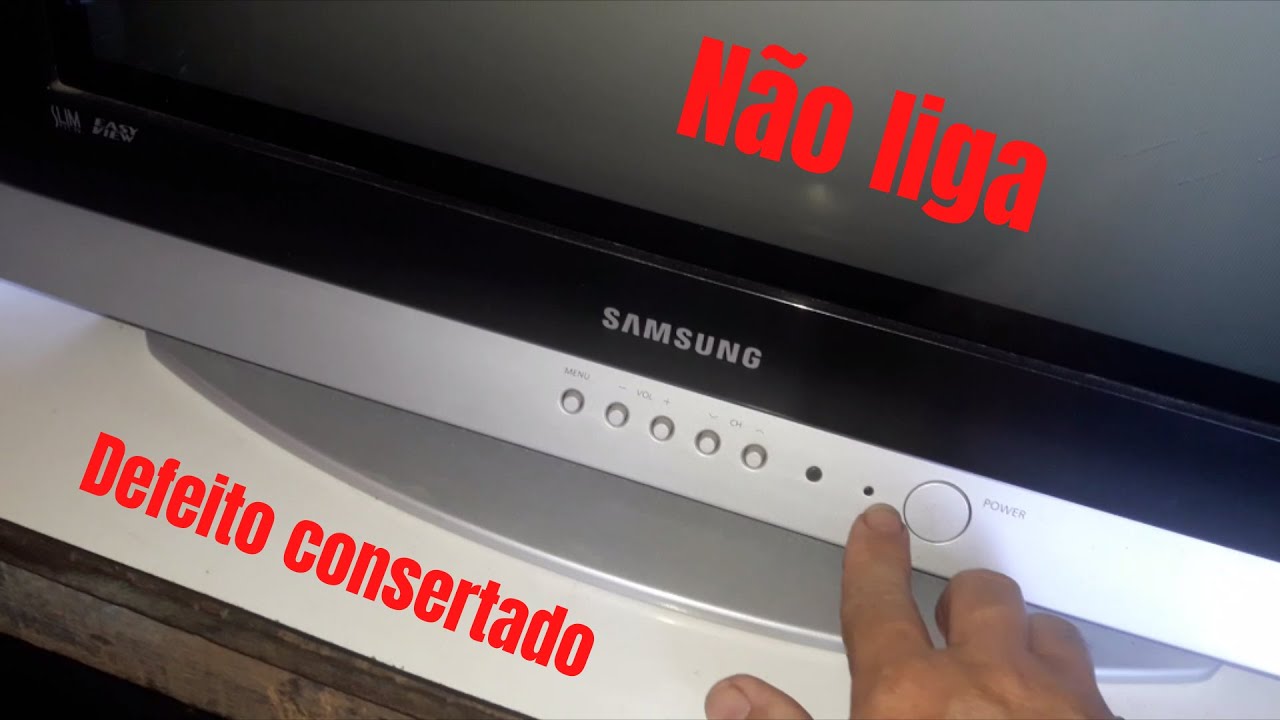 tv samsung não liga - totalmente parada - modelo CL21Z43mq - YouTube