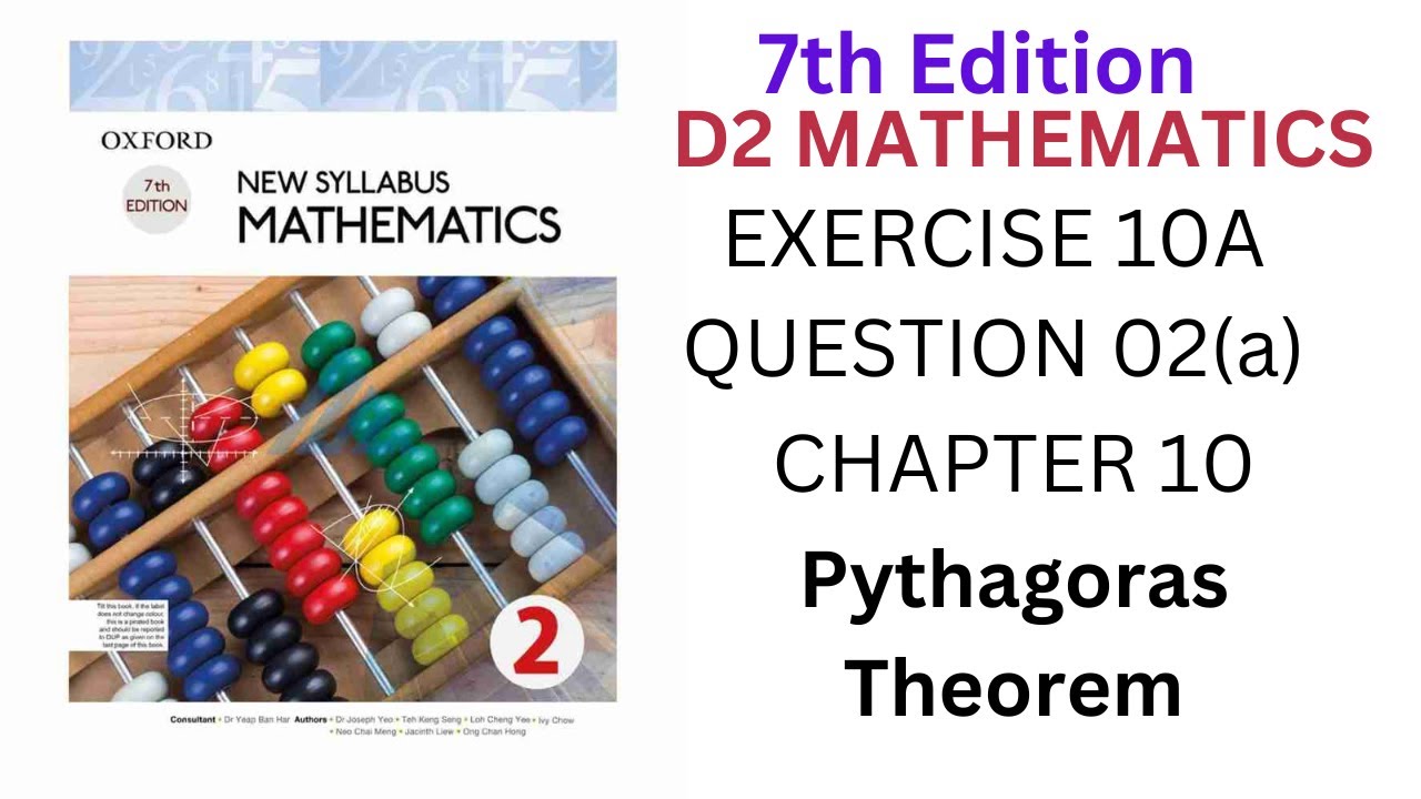 Exercise 10A Q2 part a |Oxford New Syllabus Math ||7th Edition Book 2 ...