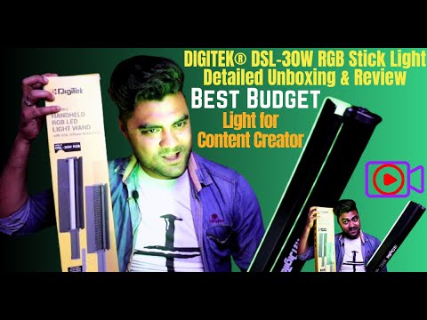 DIGITEK® DSL-30W RGB Stick Light Detailed Unboxing & Review🔥 | Best ...