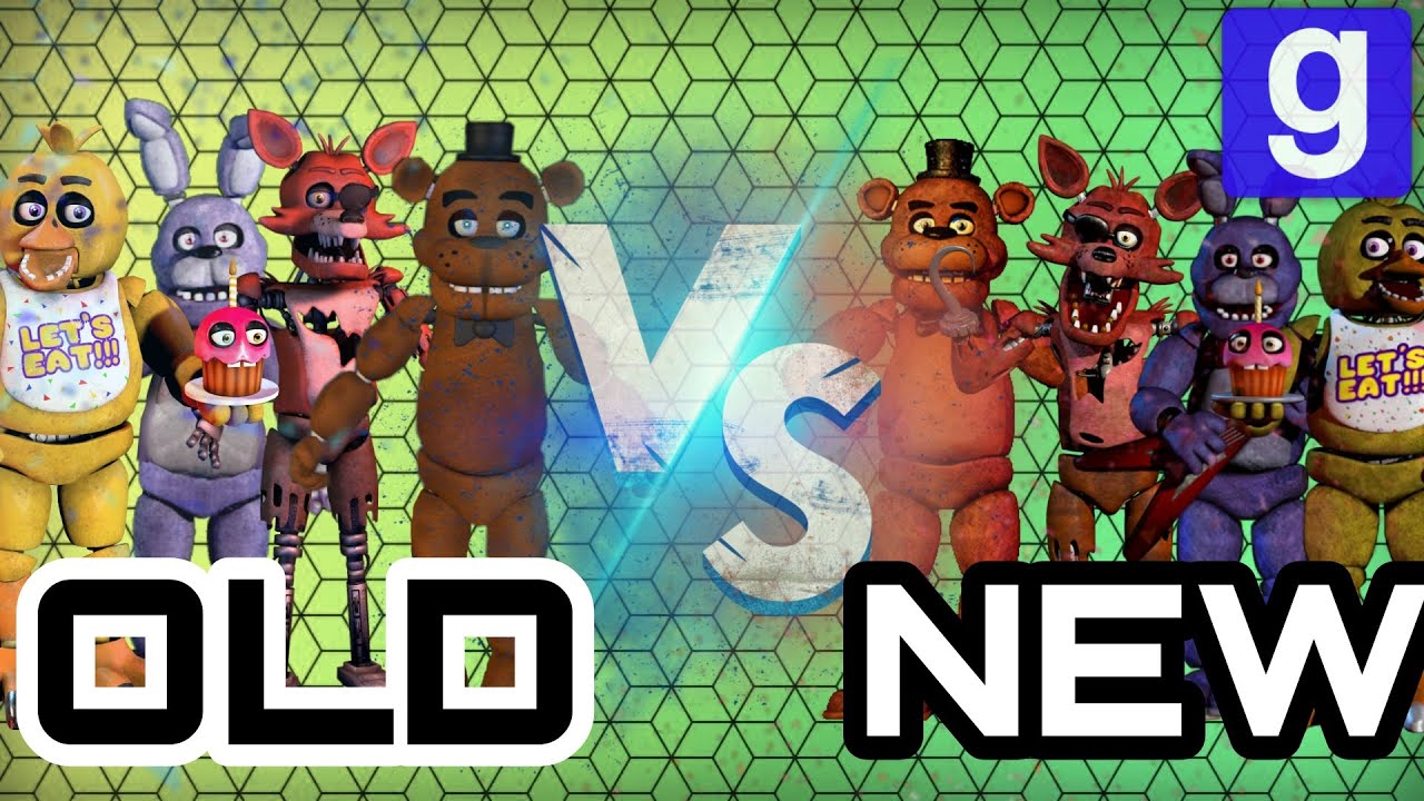 Gmod FNAF | Old Models VS New Models Battle! (Part 1) - YouTube