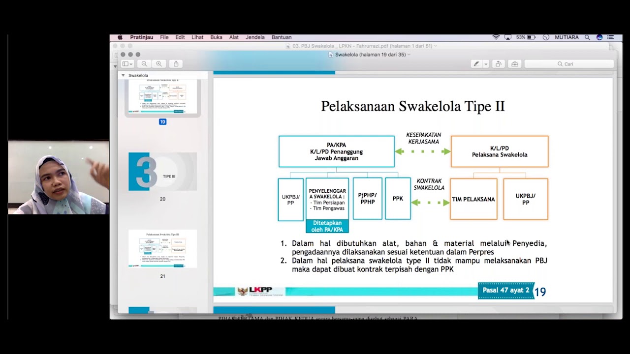 Kelas Online Pelaksanaan dan Studi Kasus Swakelola Type 3 dan 4 Bagian ...