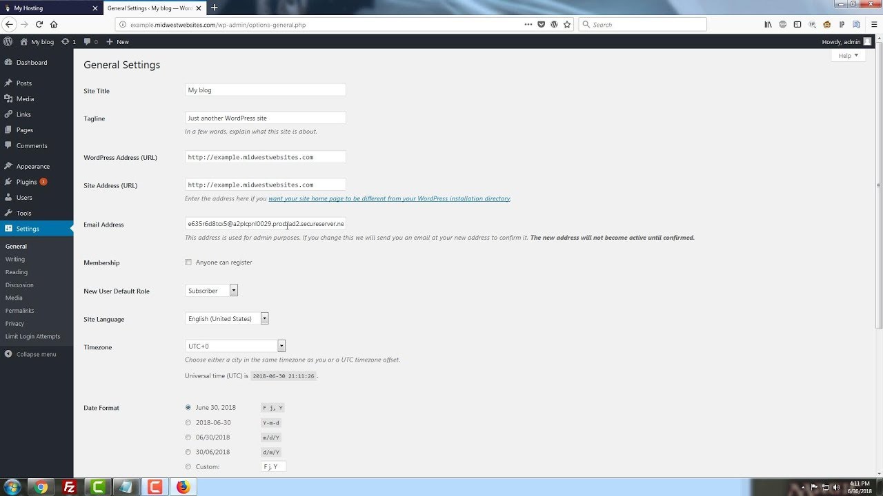 How To Change A WordPress Admin Email Address YouTube how-to-change-a-wordpress-admin-email-address-youtube